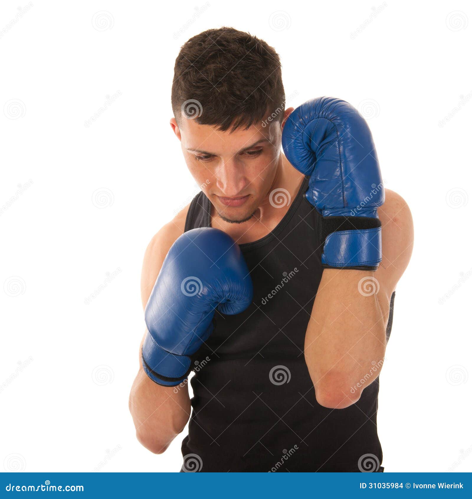 Defending boxing man stock photo. Image of defend, boxer - 31035984