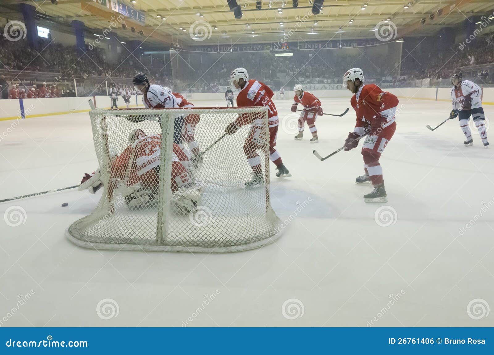 Defending the goalie editorial photo. Image of europe - 26761406
