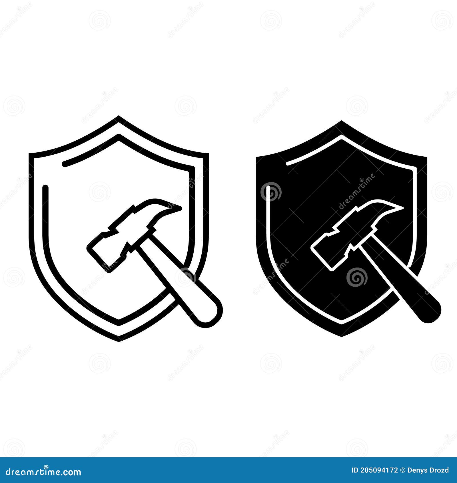 Defense Icon Vector Set. Computer Security Illustration Sign Collection ...