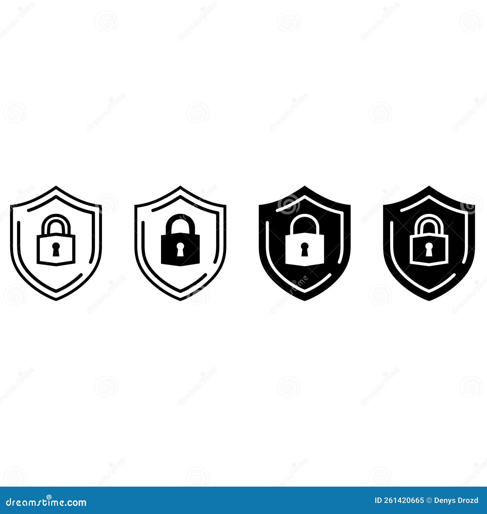 Defense Icon Vector Set. Computer Security Illustration Sign Collection ...