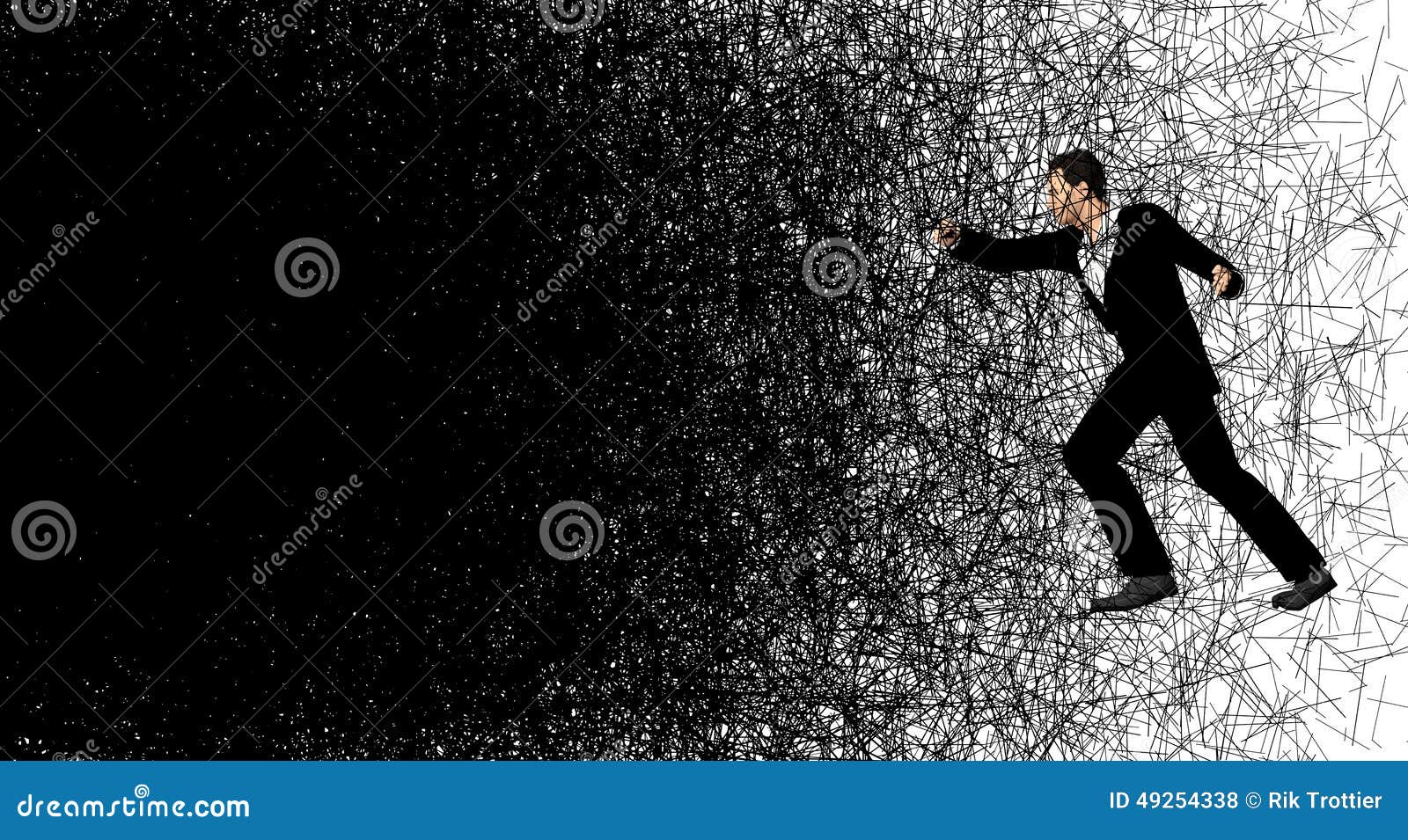 Man fighting enemy stock illustration. Illustration of attack - 49254338