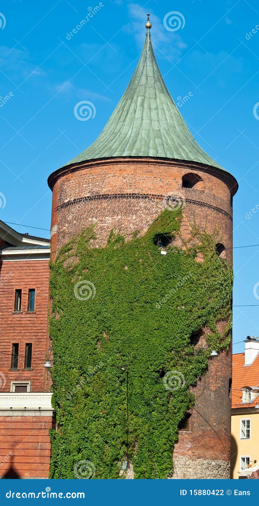 Defense tower stock photo. Image of town, historic, ancient - 15880422