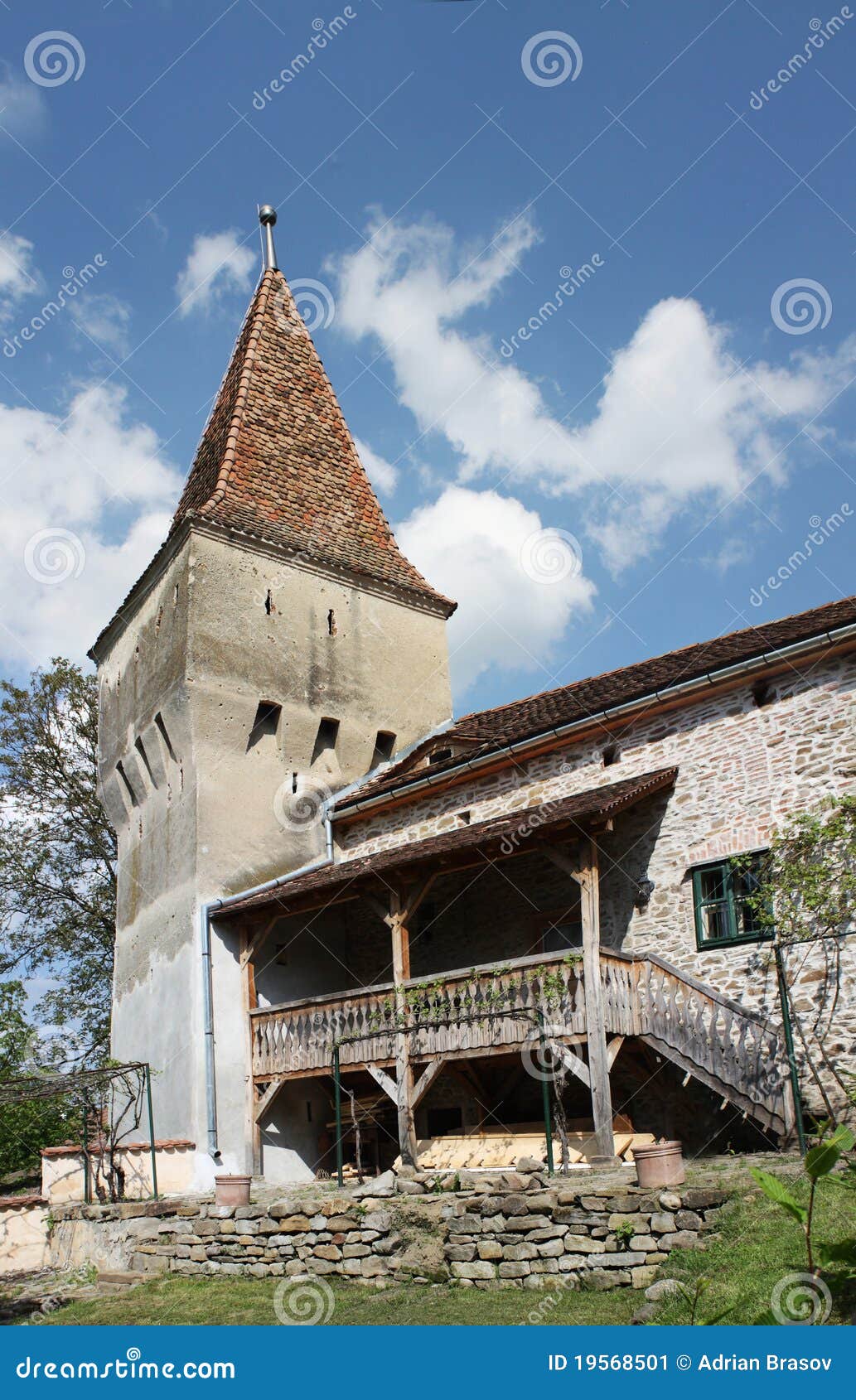 Defense tower in citadel stock image. Image of citadel - 19568501