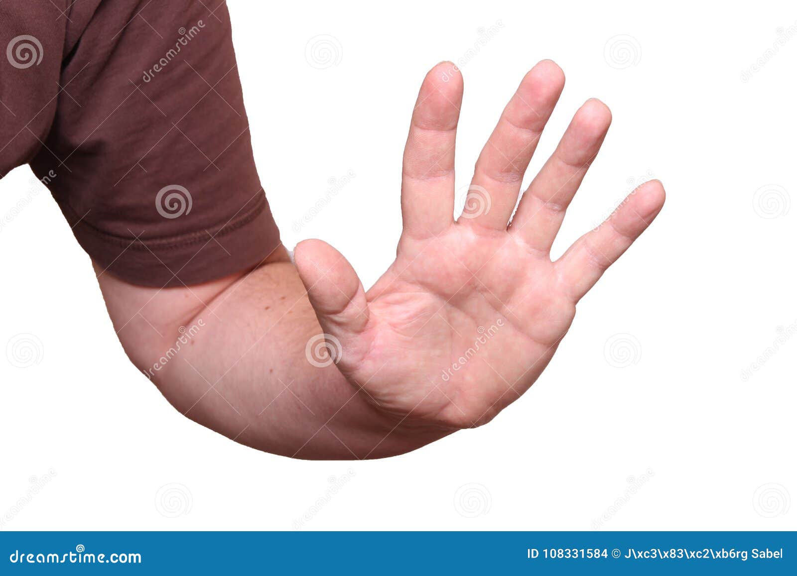A defensive hand stock photo. Image of help, forearm - 108331584