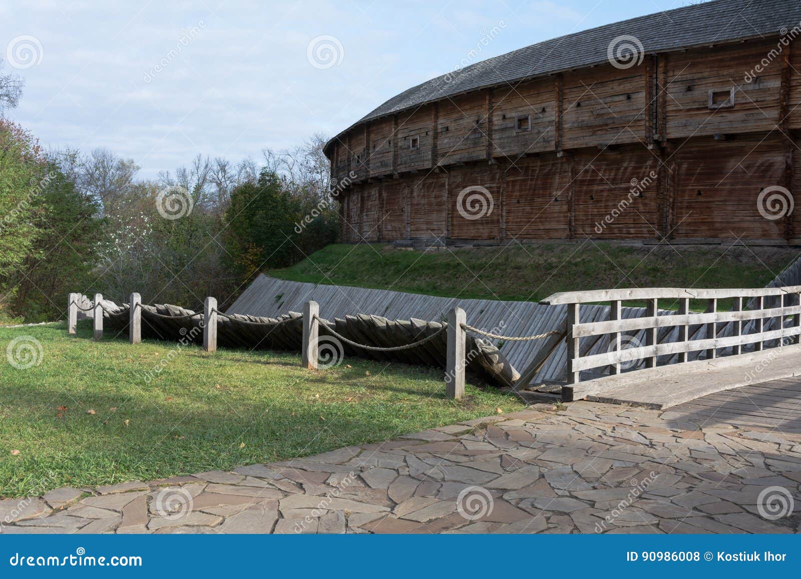 Defensive Installations Old Stock Photo - Image of landmark, copper ...