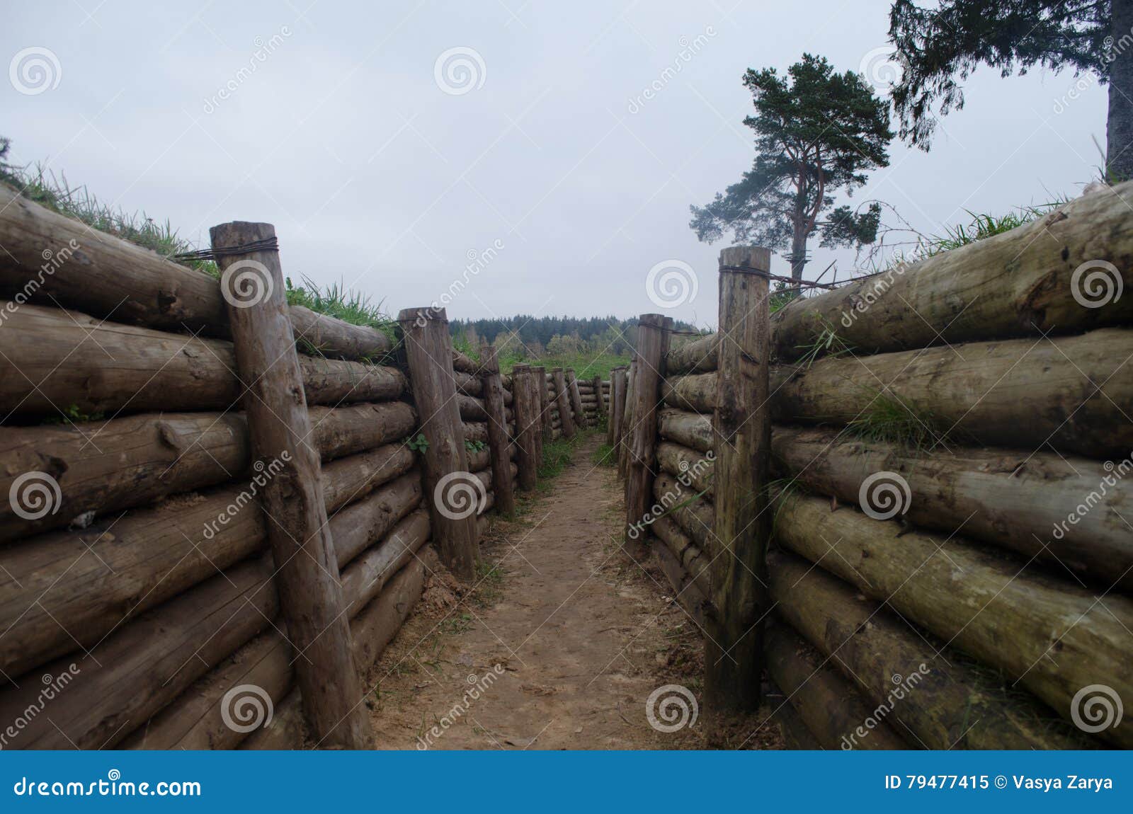Defensive Stalin Line System. Open-air Museum Stock Image - Image of ...