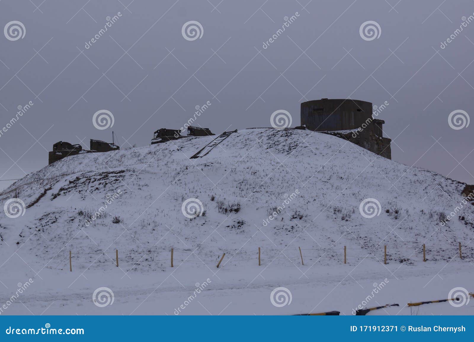 The Defensive Structure of the Last Century Was Stock Image - Image of ...