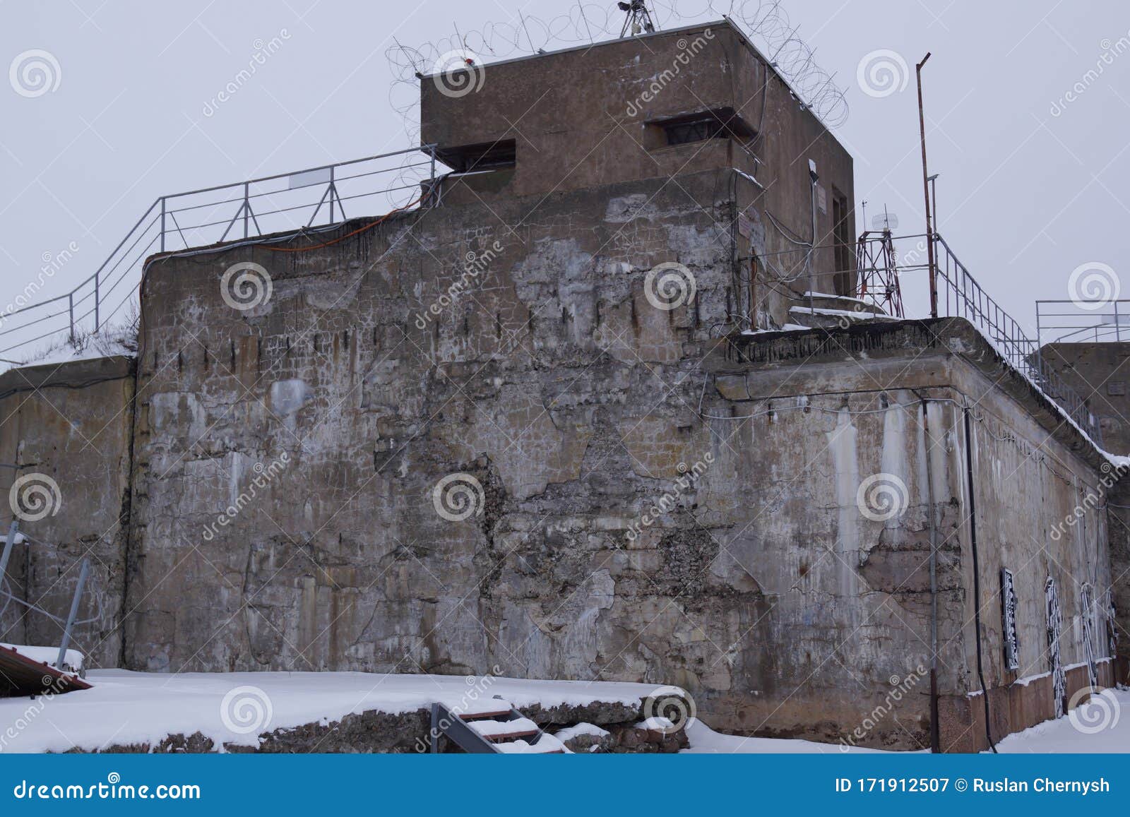 The Defensive Structure of the Last Century Was Stock Image - Image of ...