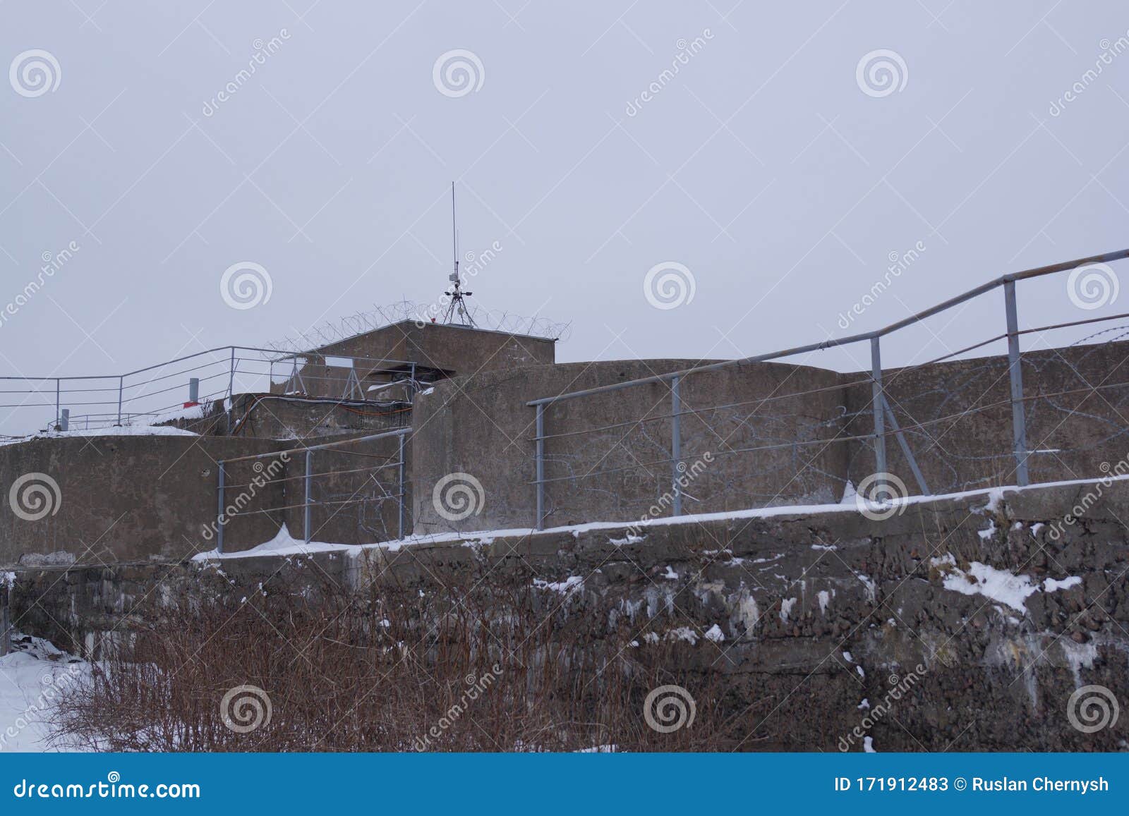 The Defensive Structure of the Last Century Was Stock Image - Image of ...