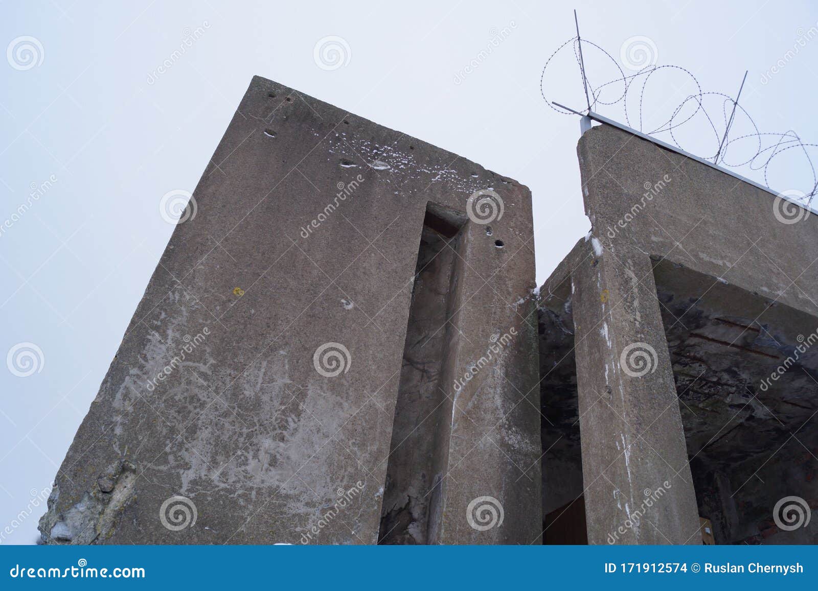 The Defensive Structure of the Last Century Was Stock Photo - Image of ...
