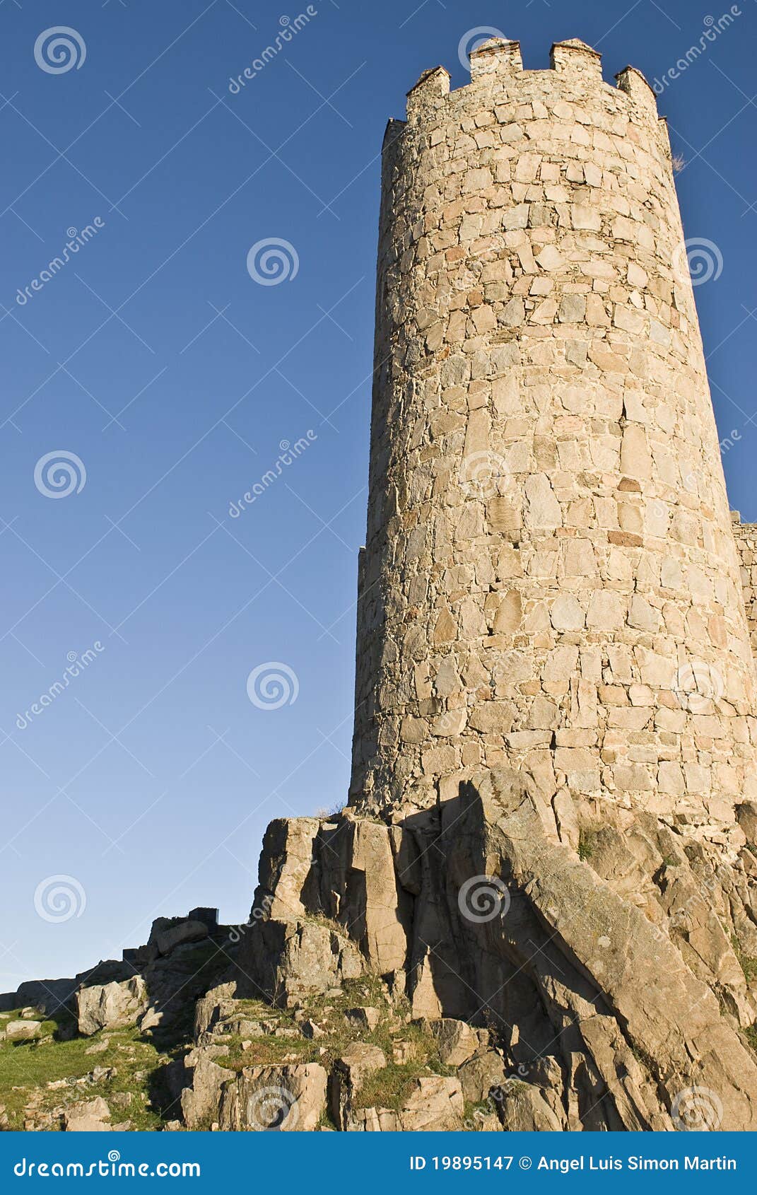Defensive tower. stock image. Image of anchor, cross - 19895147