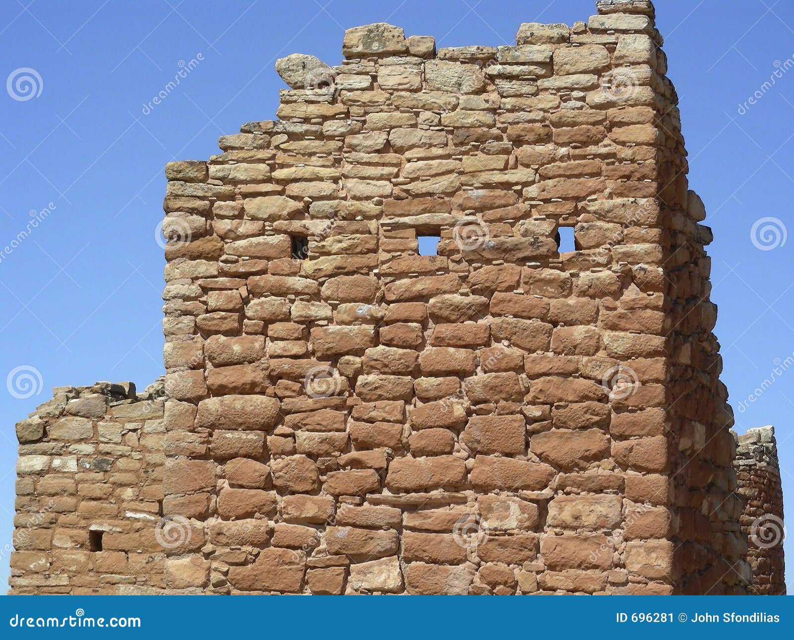 Defensive Tower stock image. Image of erosion, american - 696281