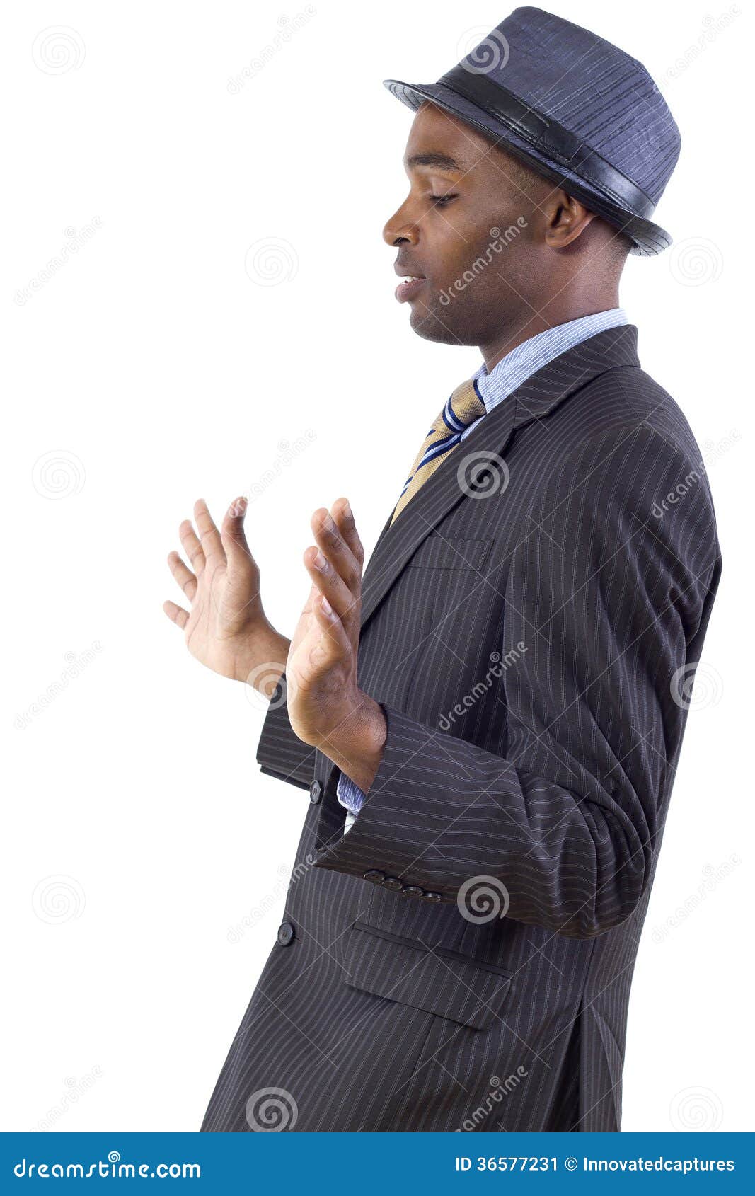 Defensive stock image. Image of black, expression, recede - 36577231