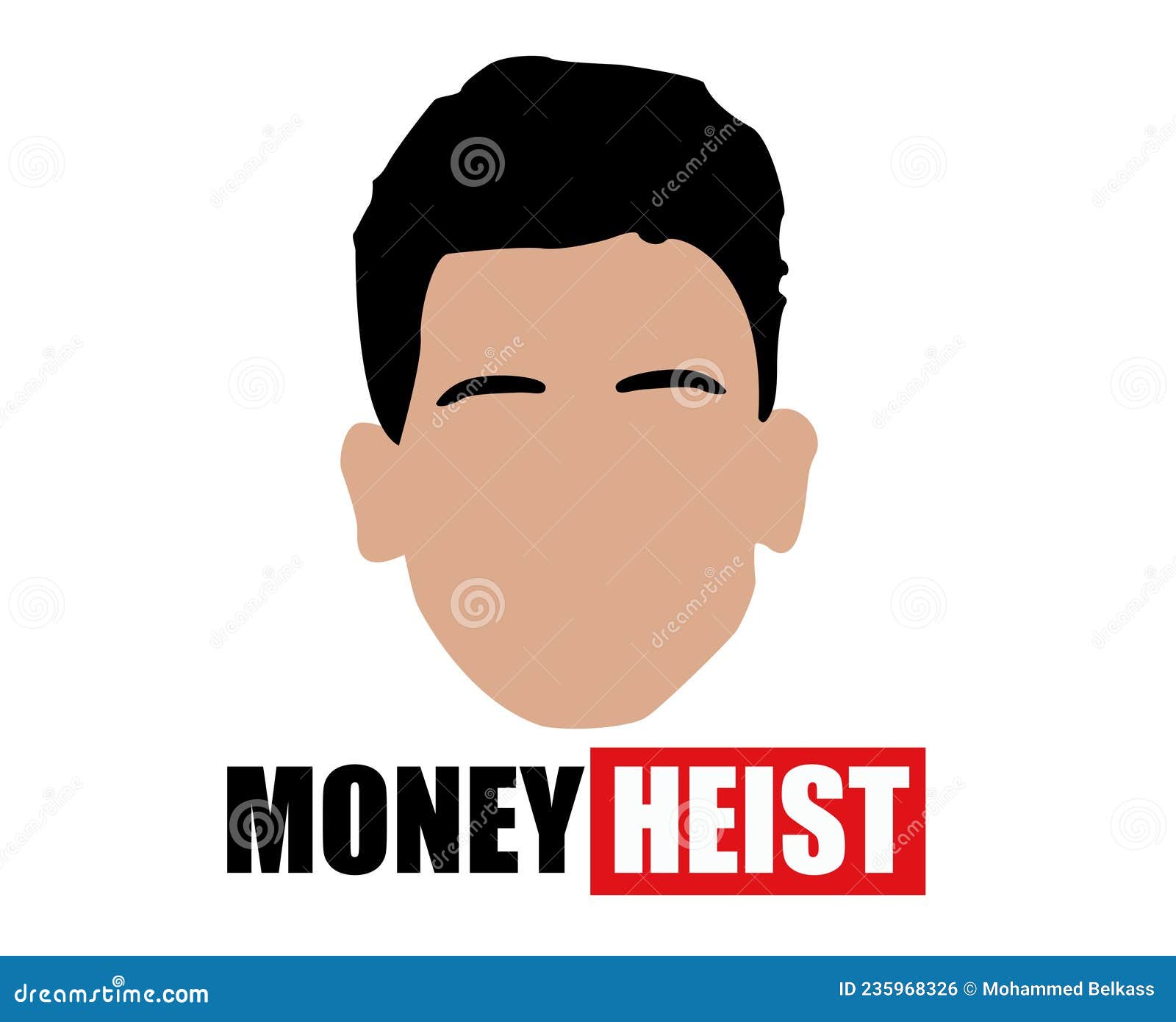 Money Heist Mask Cartoon Vector | CartoonDealer.com #178222261