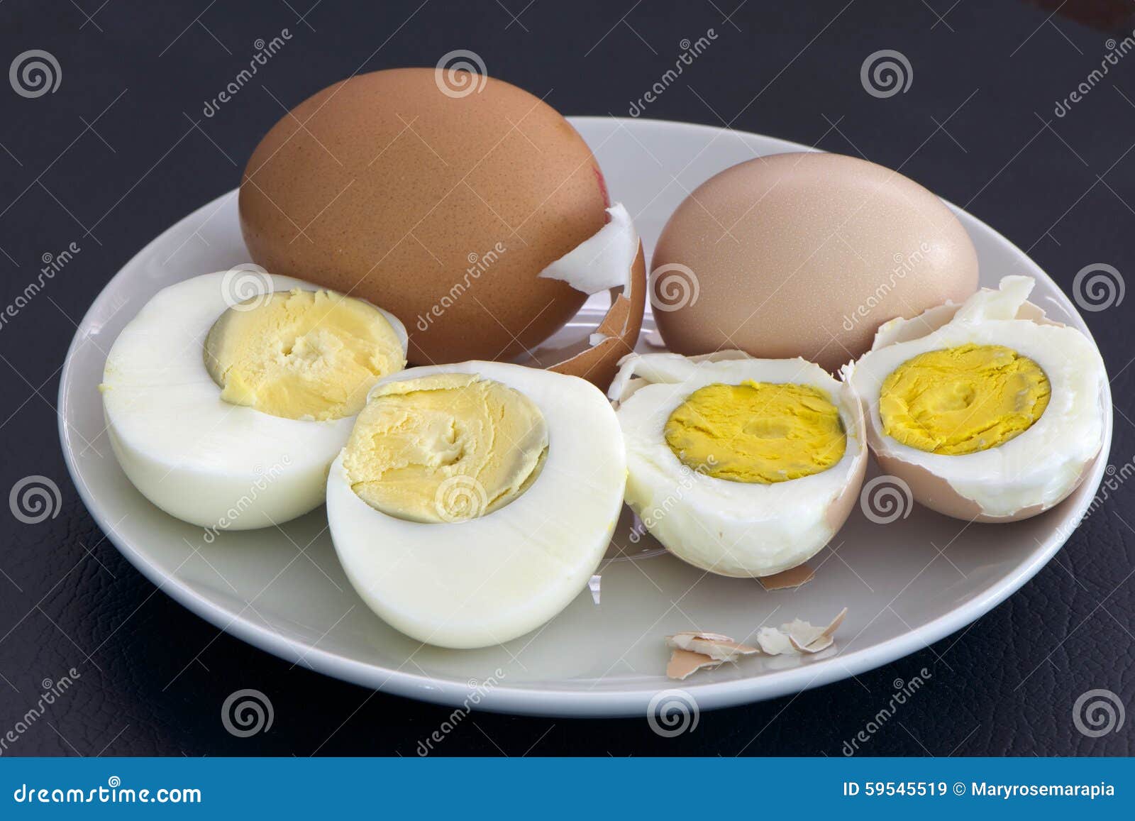 The Deference between Poultry Egg and Native Egg Stock Image - Image of ...