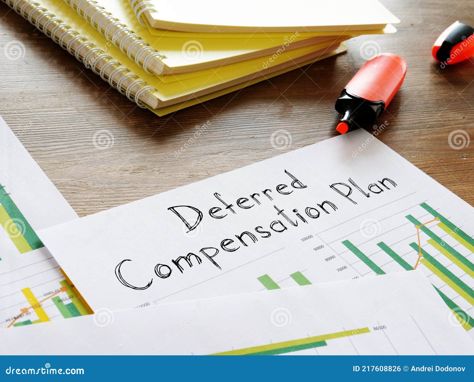 Deferred Compensation Plan is Shown on the Photo Using the Text Stock ...
