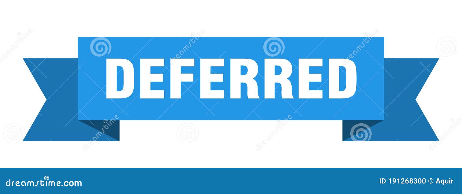 Deferred ribbon. stock vector. Illustration of seal - 191268300