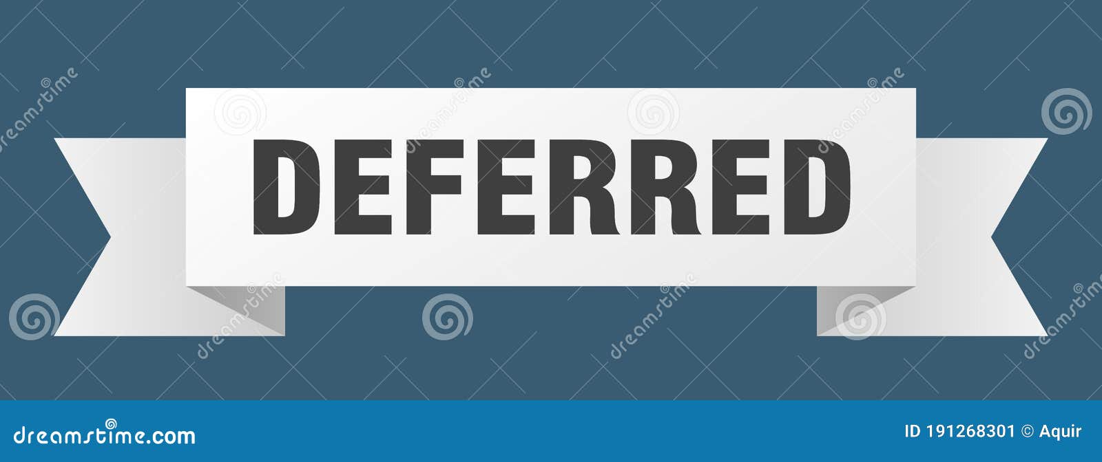 Deferred ribbon. stock vector. Illustration of vignette - 191268301