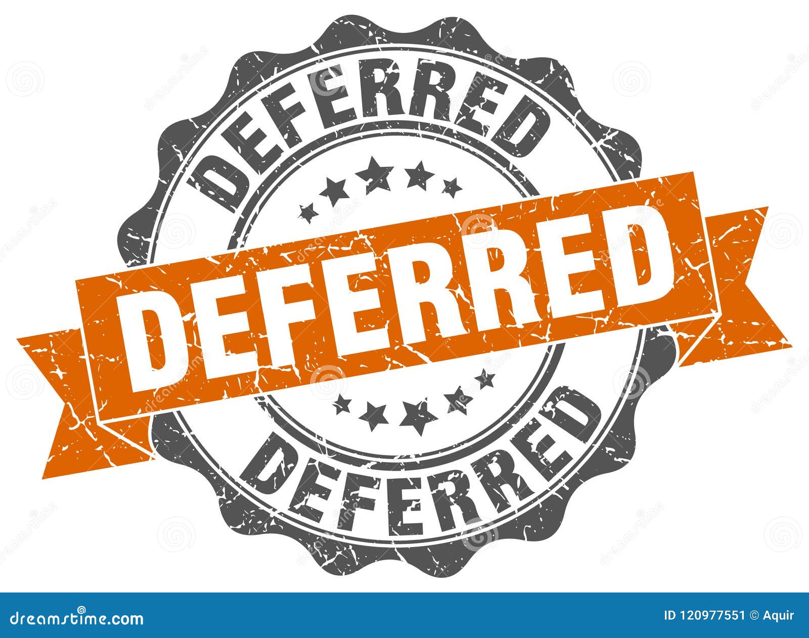 Deferred seal. stamp stock vector. Illustration of insignia - 120977551