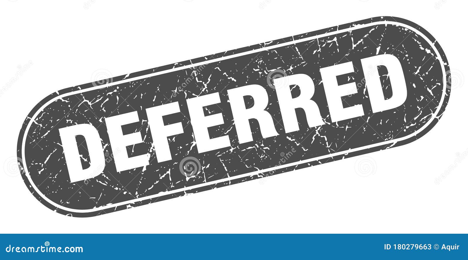 Deferred Sign. Deferred Grunge Stamp Stock Vector - Illustration of ...