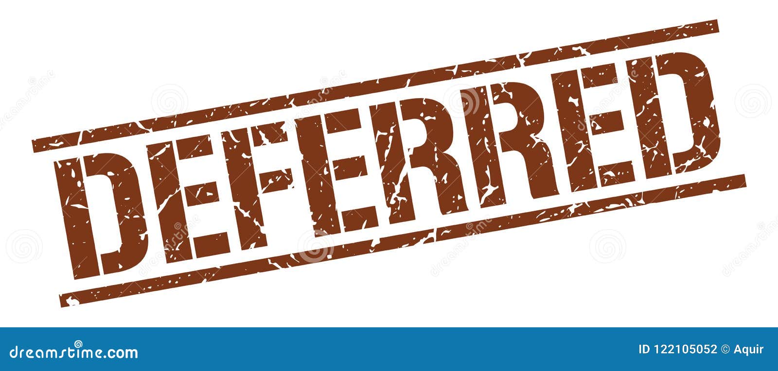 Deferred stamp stock vector. Illustration of badge, vector - 122105052