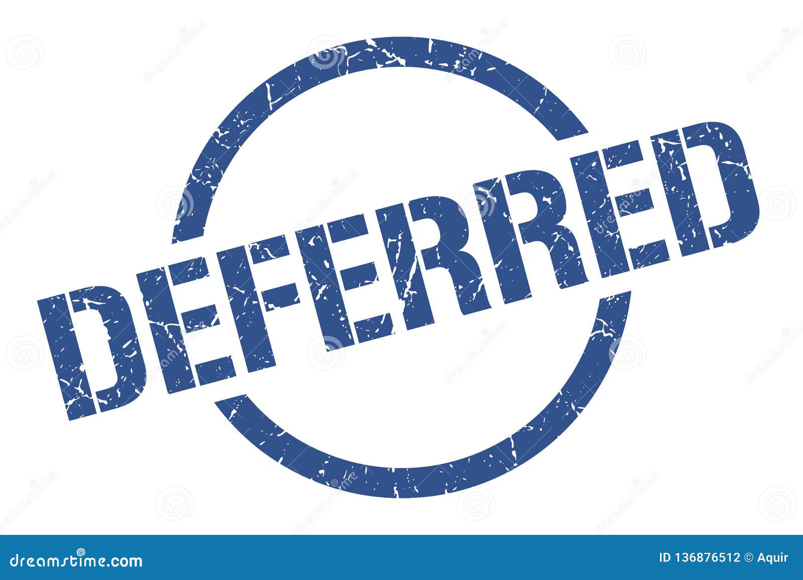 Deferred stamp stock vector. Illustration of deferred - 136876512