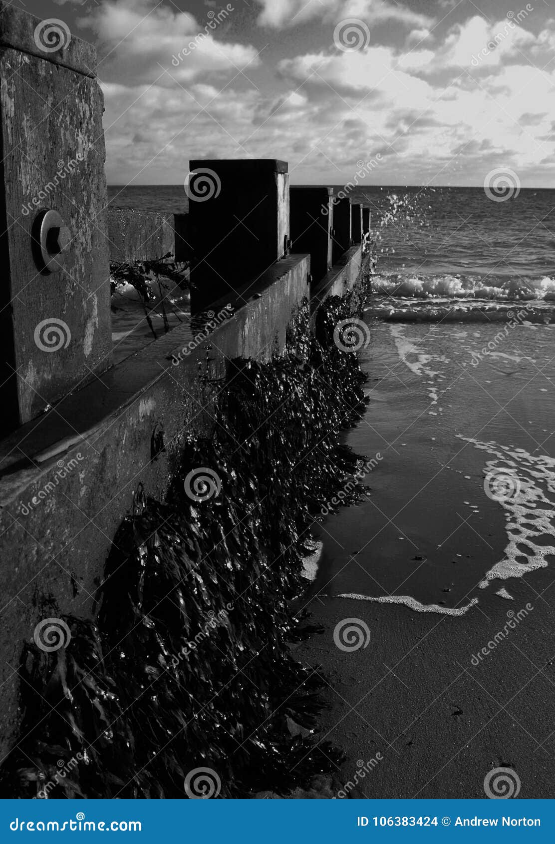 Defesas De Praia Dos Quebra-mares Imagem de Stock Editorial - Imagem de ...
