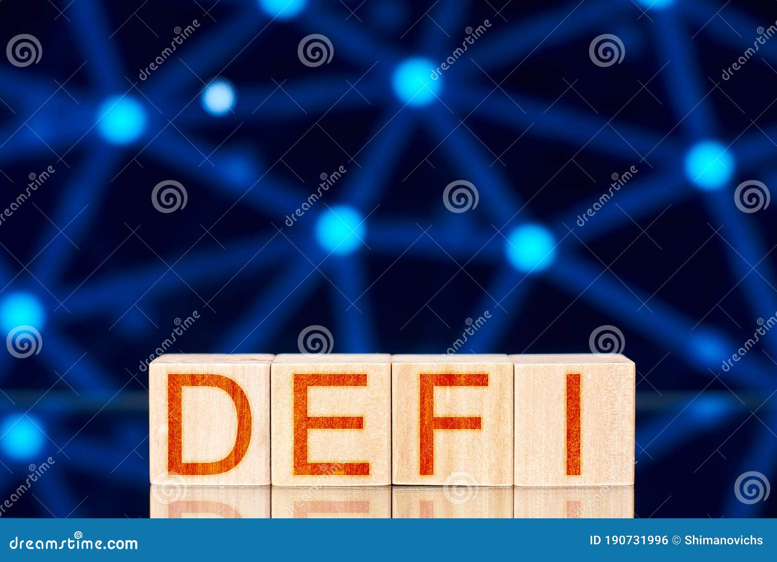 Defi Concept. Wooden Blocks with the Inscription Defi Decentralized ...