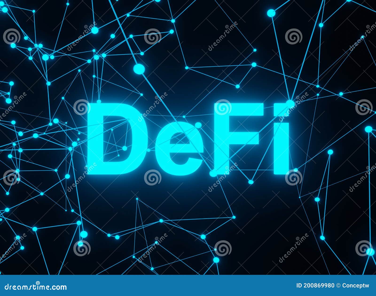 DeFi - Decentralized Finance Peer To Peer Open Source Protocol Stock ...
