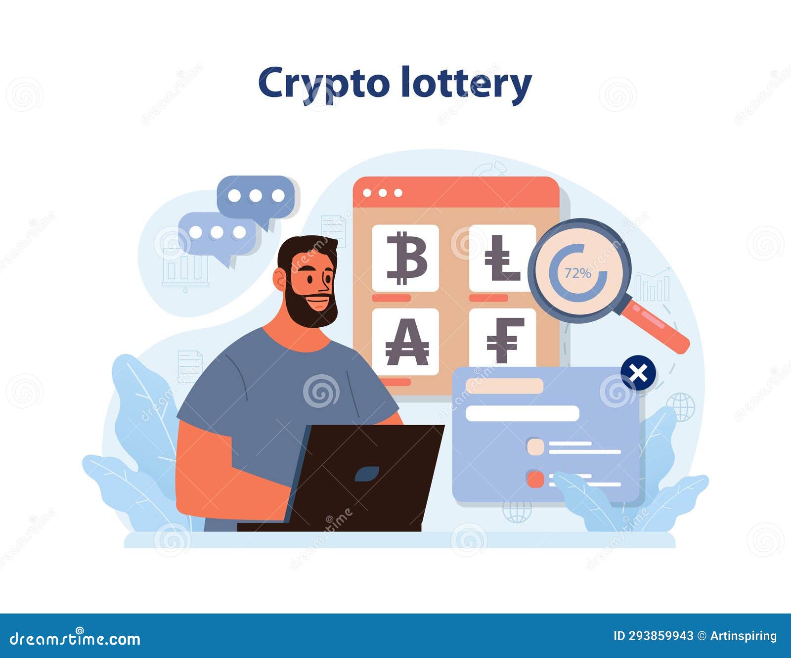 DeFi, Decentralized Finance. Smart Distributed Ledger Cartoon Vector ...