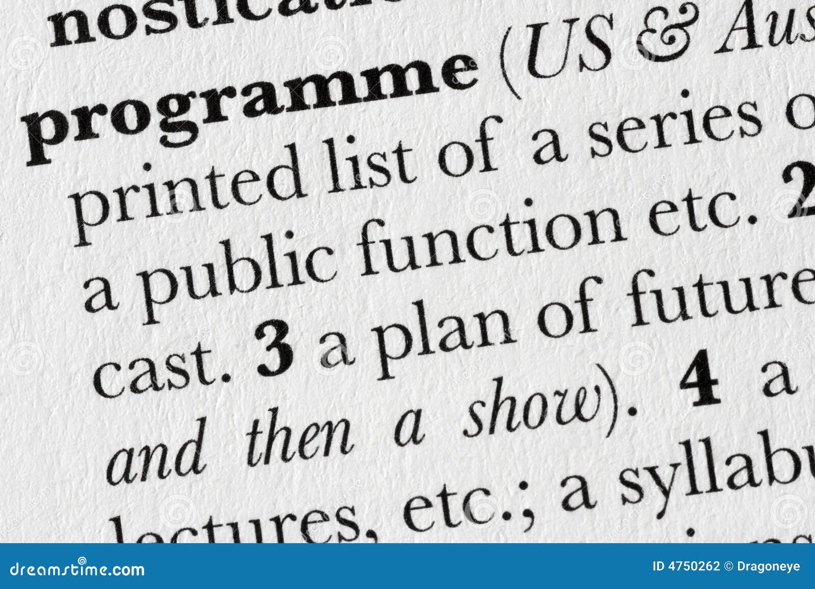 Defi Del Diccionario De Palabra Del Programa Foto de archivo - Imagen ...