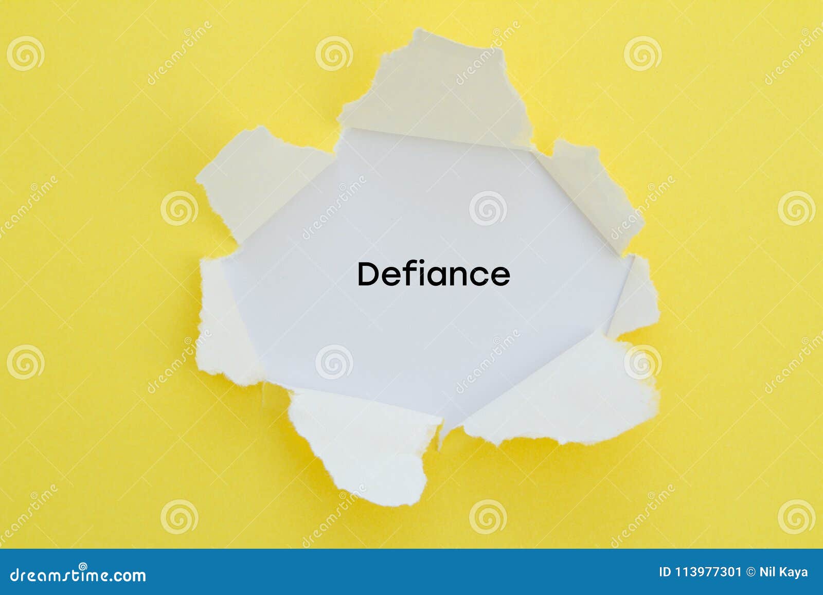 Defiance stock image. Image of single, idea, written - 113977301