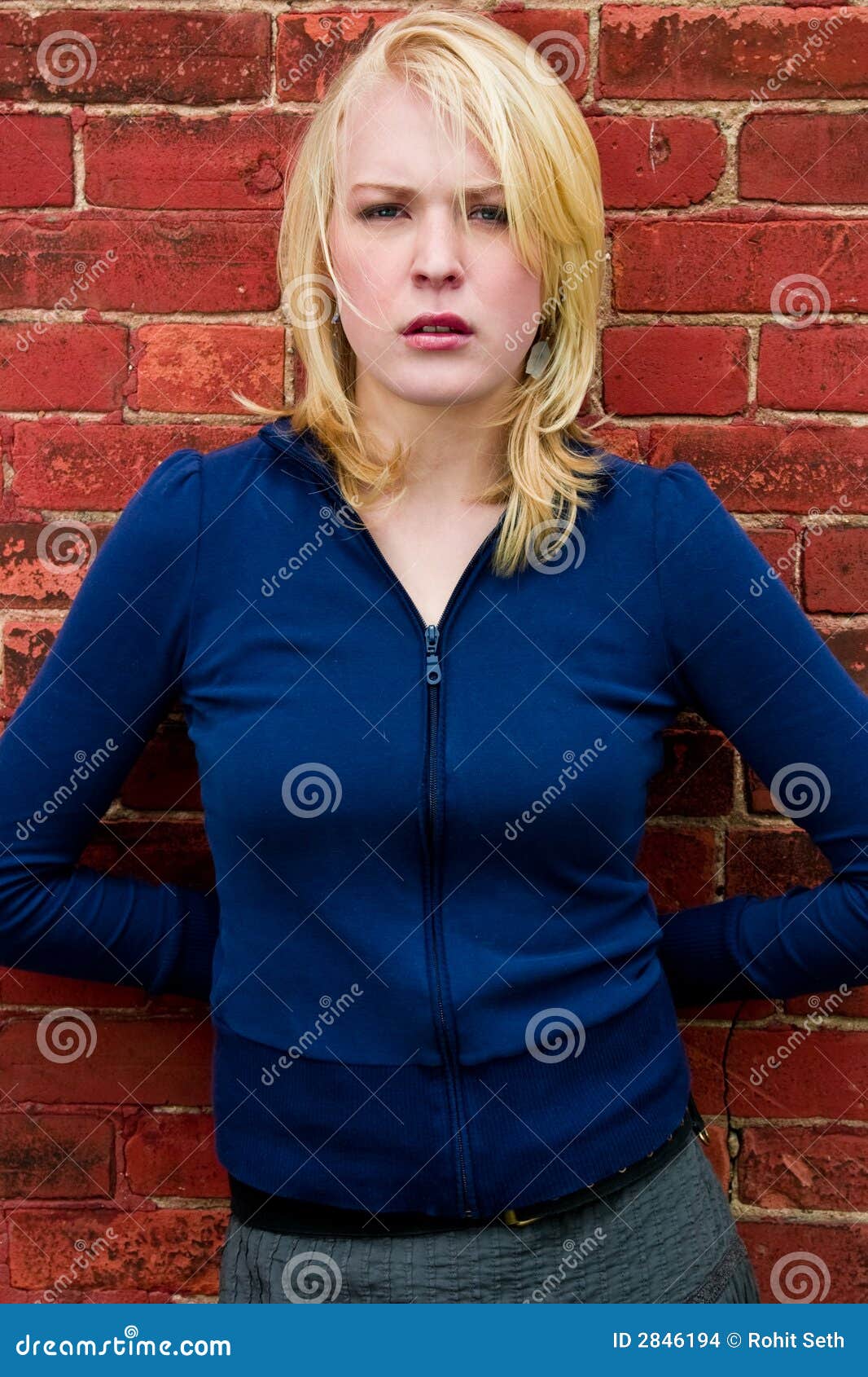 Defiant stock photo. Image of pensive, model, stubborn - 2846194