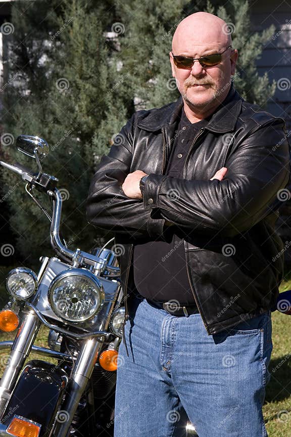 Defiant Man stock photo. Image of defiance, defiant, bike - 12567900