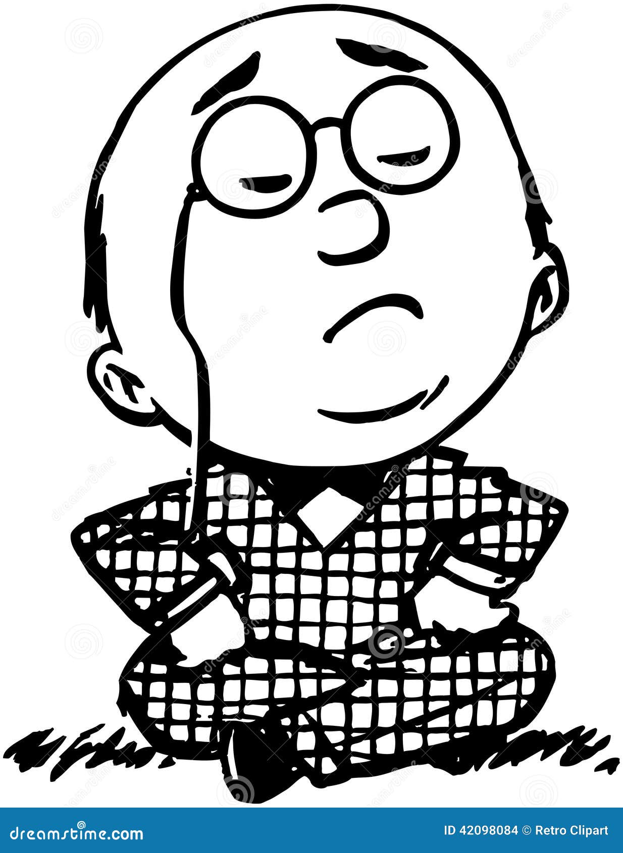 Defiant Pose stock vector. Illustration of stern, working - 42098084