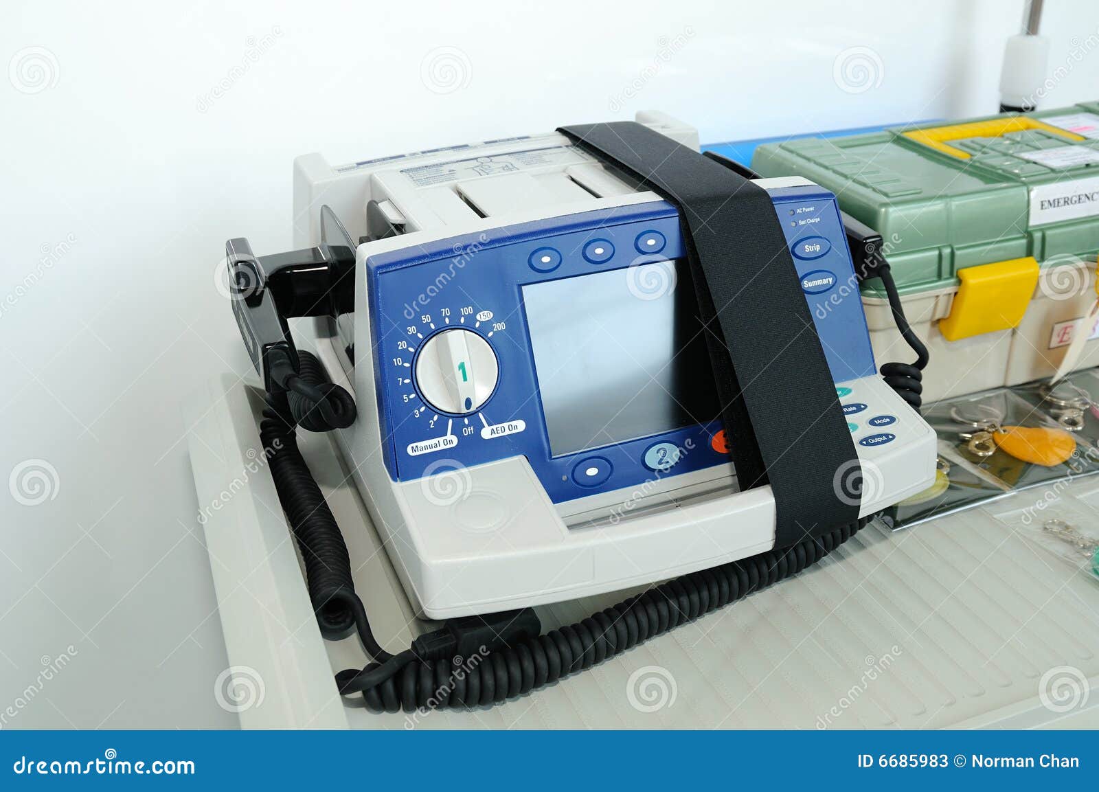 Emergency Defibrillator Patient Ambulance Stock Photography ...