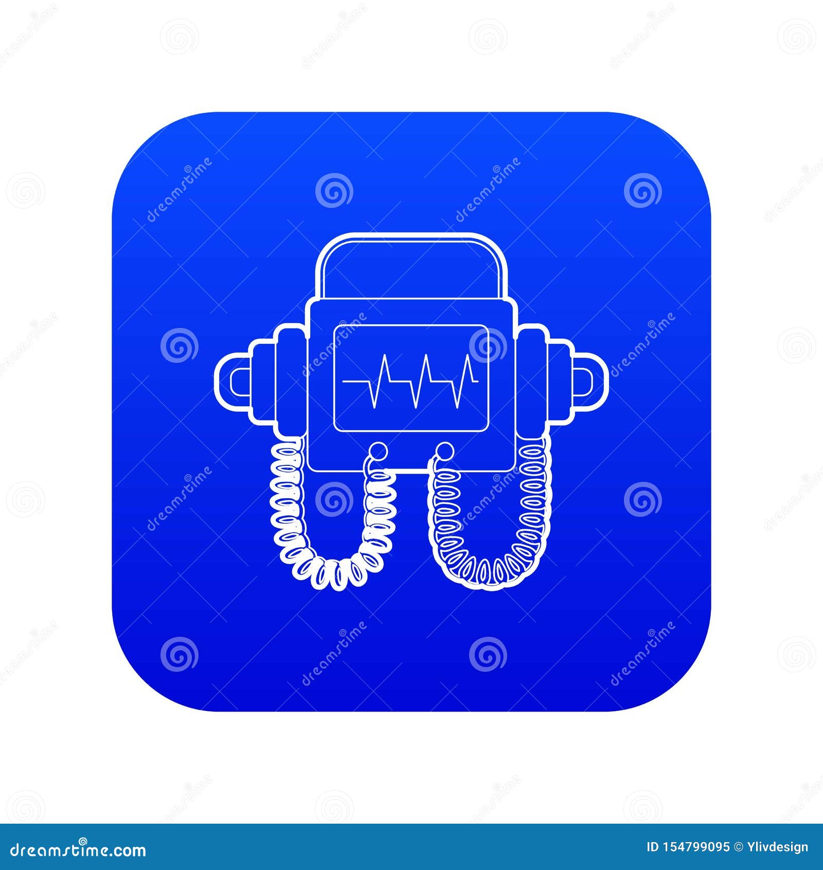 Defibrillator Icon Vector Sign And Symbol Isolated On White Background ...