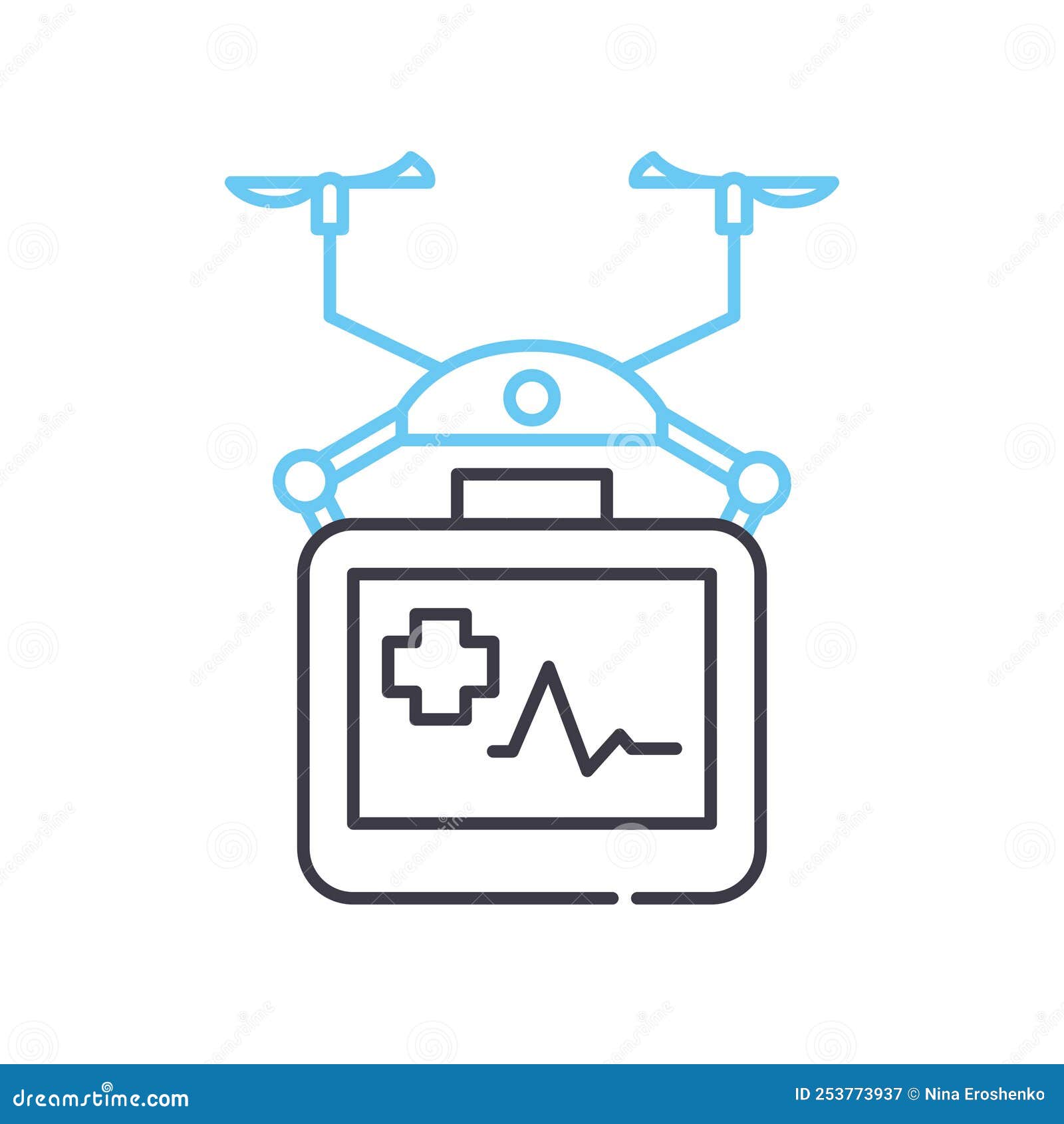 Defibrillator Line Icon, Outline Symbol, Vector Illustration, Concept ... Defibrillator Line Icon, Outline Symbol, Vector Illustration, Concept ...