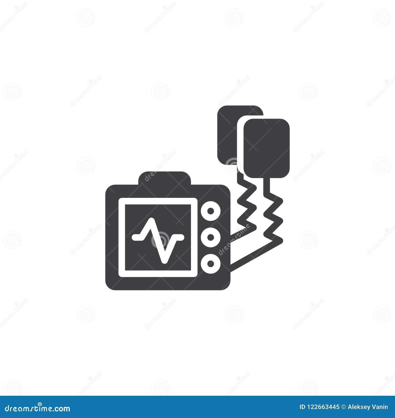 Defibrillator Machine Vector Icon Stock Vector - Illustration of ...