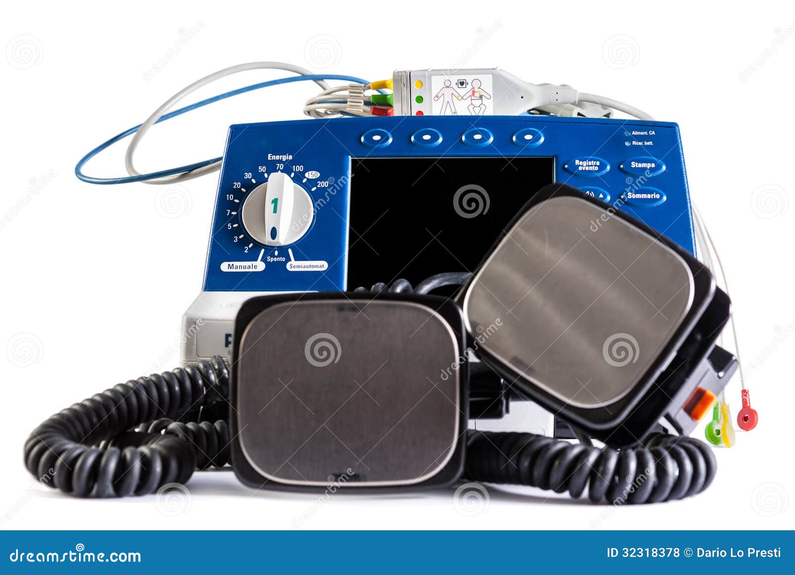 Defibrillatoreinheit stockfoto. Bild von herz, defibrillator - 32318378