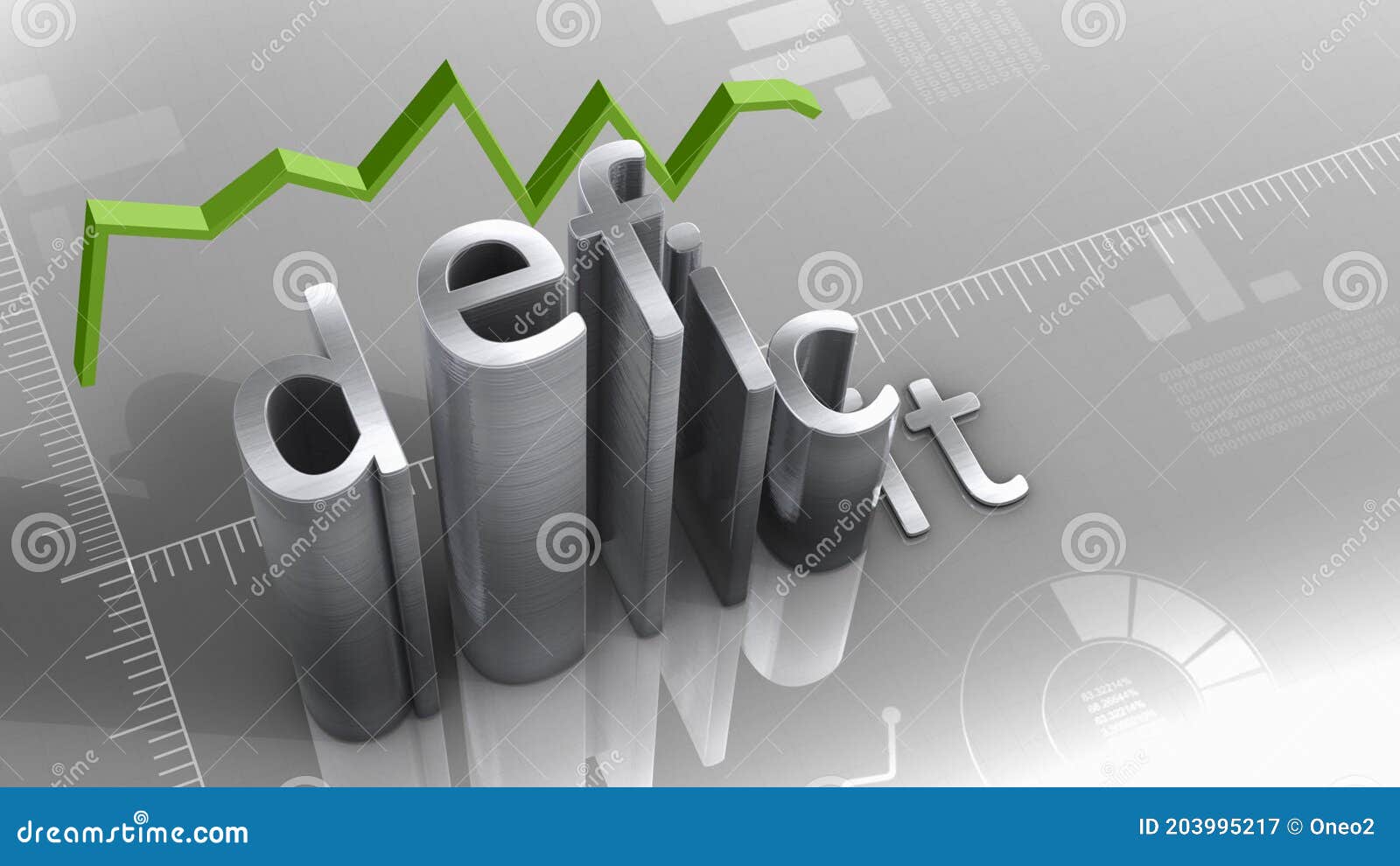 Deficit Decreasing Chart, Statistic and Data Stock Video - Video of ...