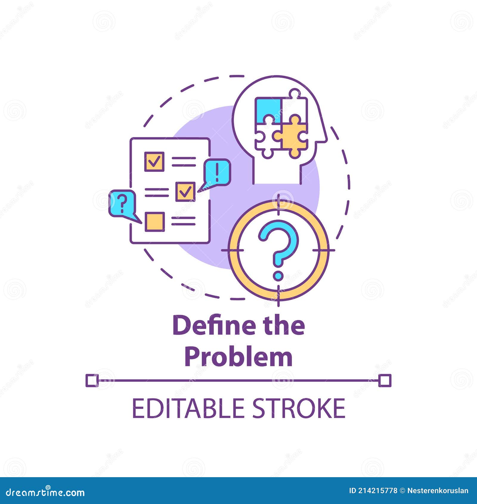 Define the Problem Concept Icon Stock Vector - Illustration of creative ... Define the Problem Concept Icon Stock Vector - Illustration of creative ...