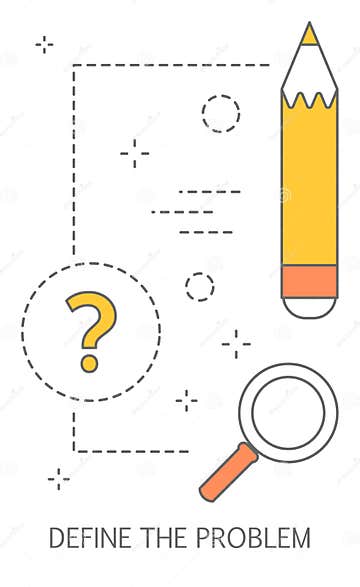 Define the Problem Concept. Problem Solving Process Stock Vector ...