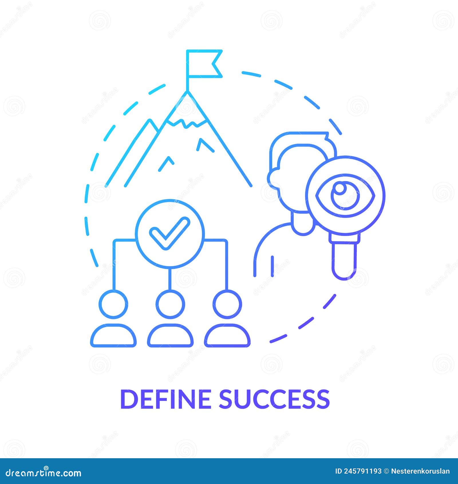 Way To Success. Define Your Goals For Professional Or Personal ...