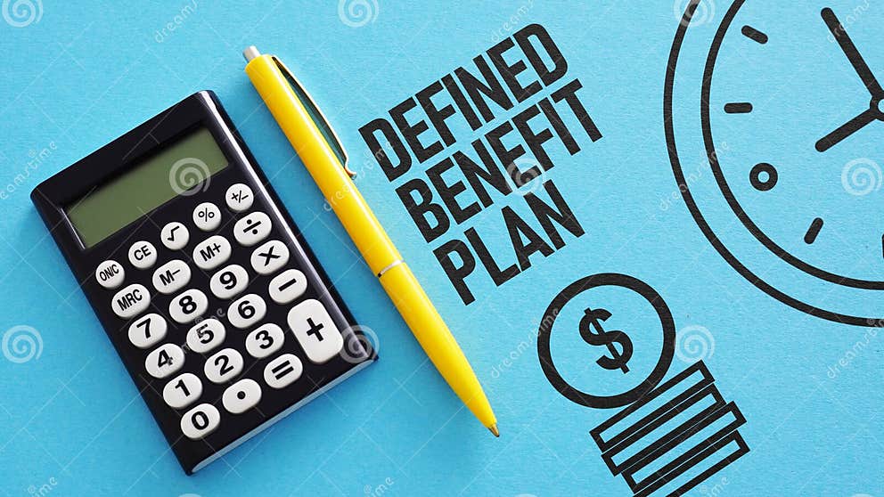 Defined Benefit Plan is Shown Using the Text Stock Image - Image of ...
