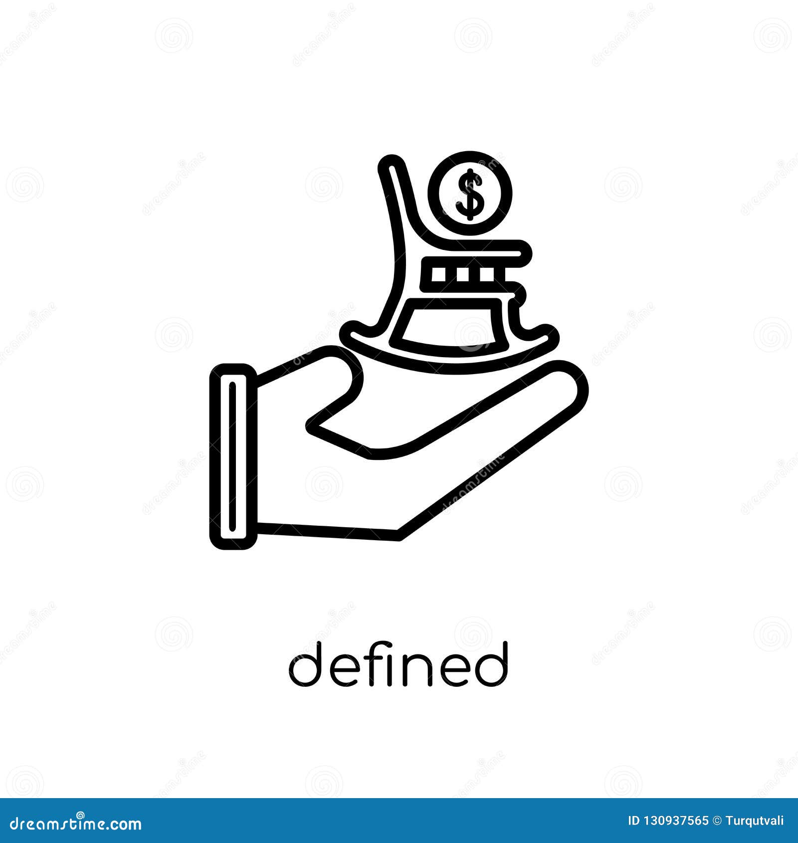 Defined Contribution Pension Linear Icon. Modern Outline Defined Vector ...