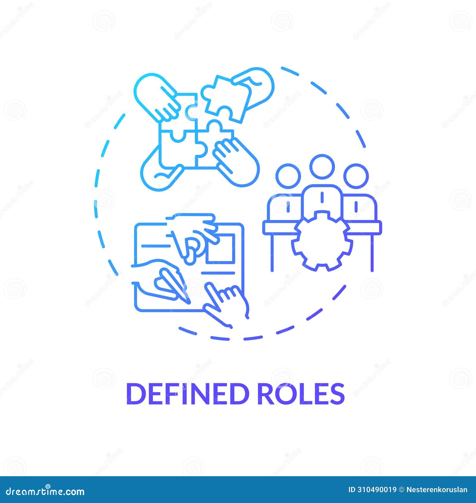 Defined Roles Blue Gradient Concept Icon Stock Vector - Illustration of ... Defined Roles Blue Gradient Concept Icon Stock Vector - Illustration of ...