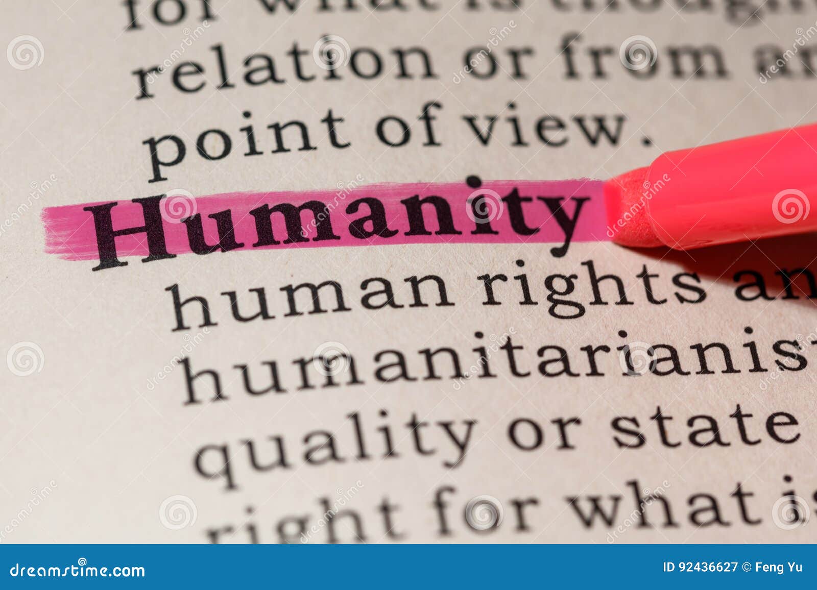 Definición de la humanidad imagen de archivo. Imagen de texto - 92436627