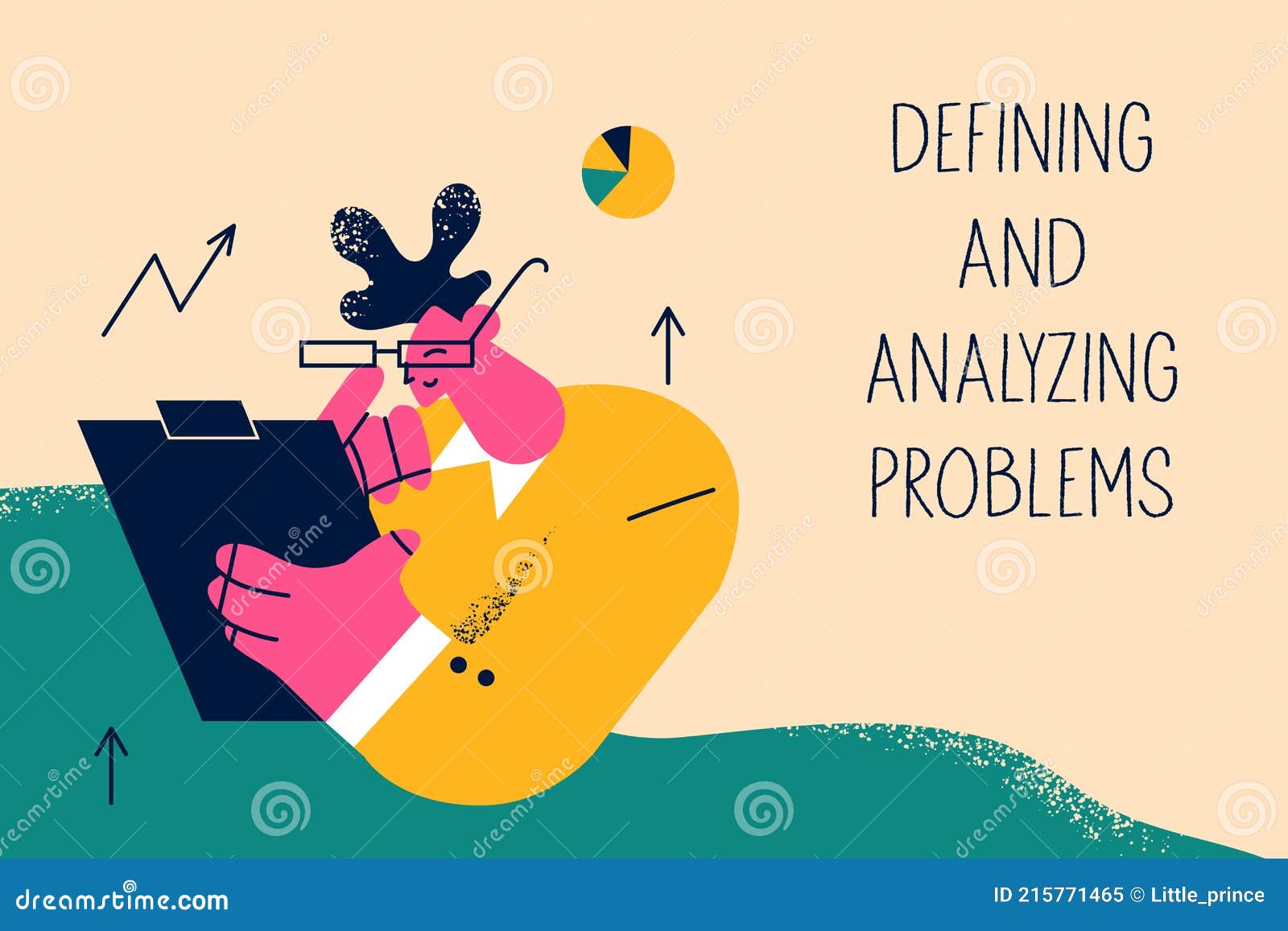 Defining and Analyzing Problems, Marketing, Business Concept. Stock ...