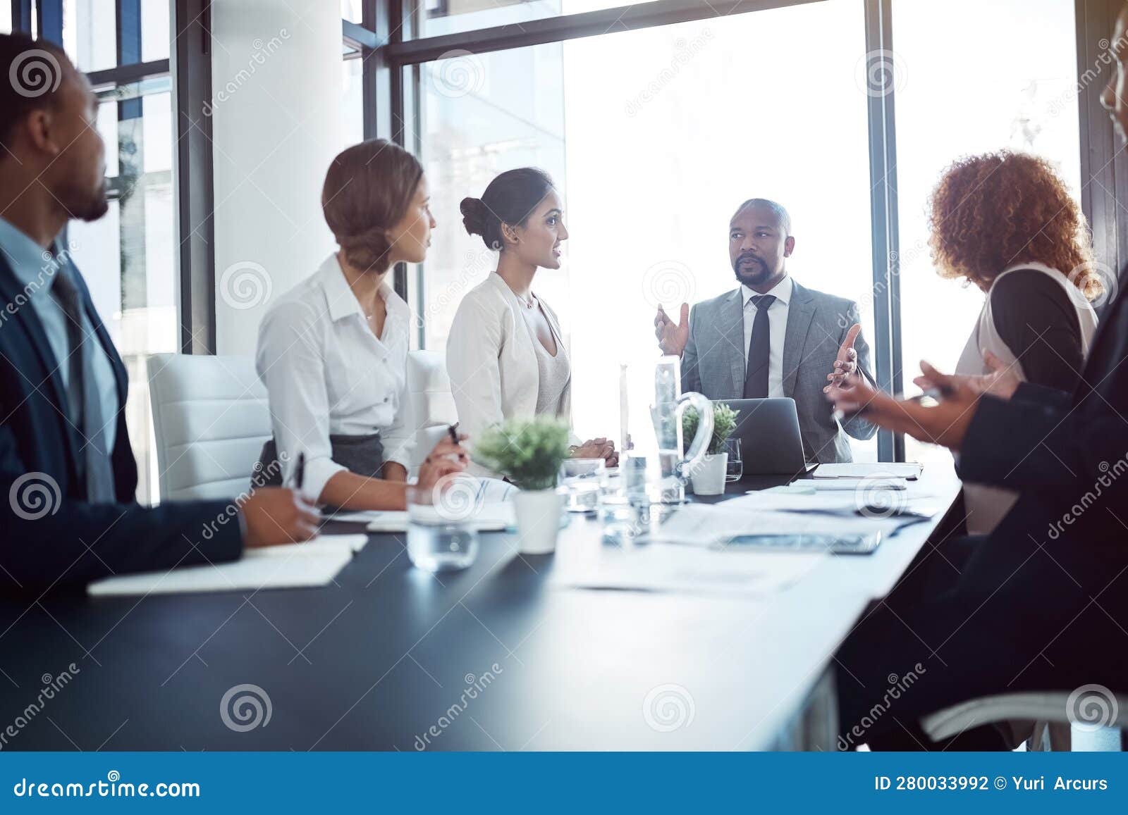 Defining Objects for the Business Year. a Team of Professionals Having ...